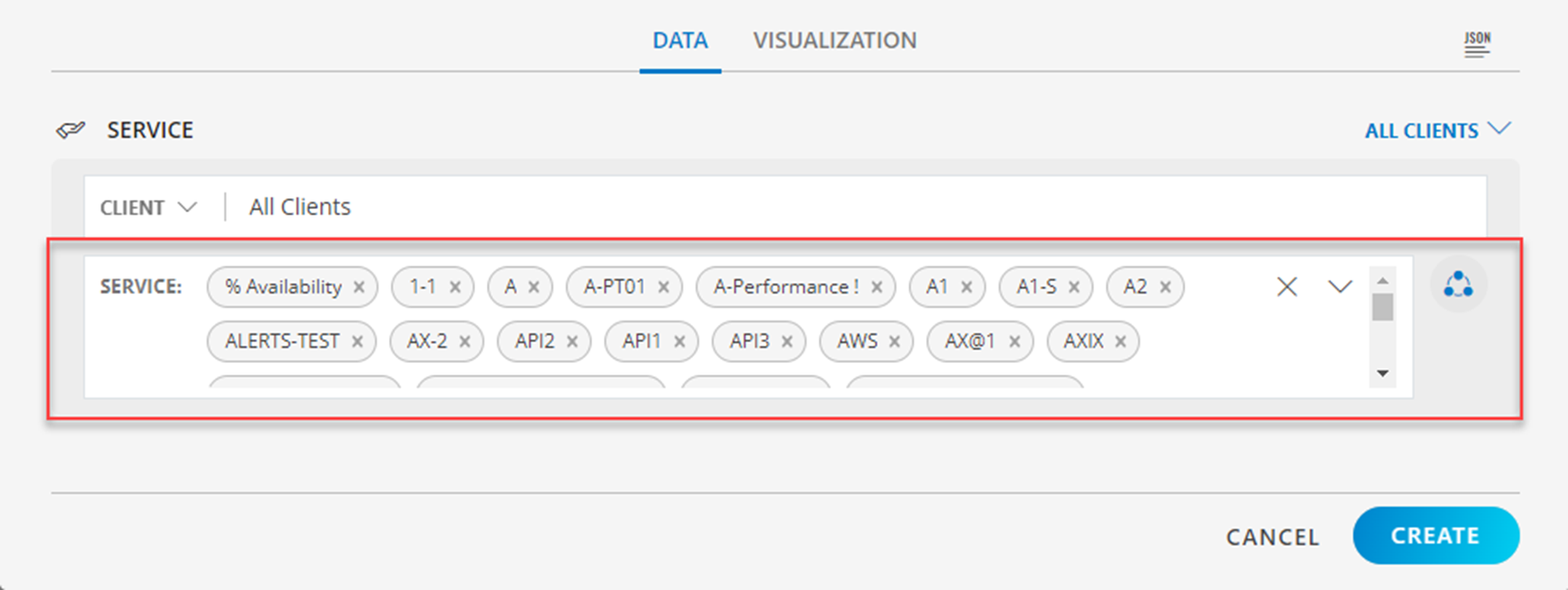 Service Tile | OpsRamp Documentation